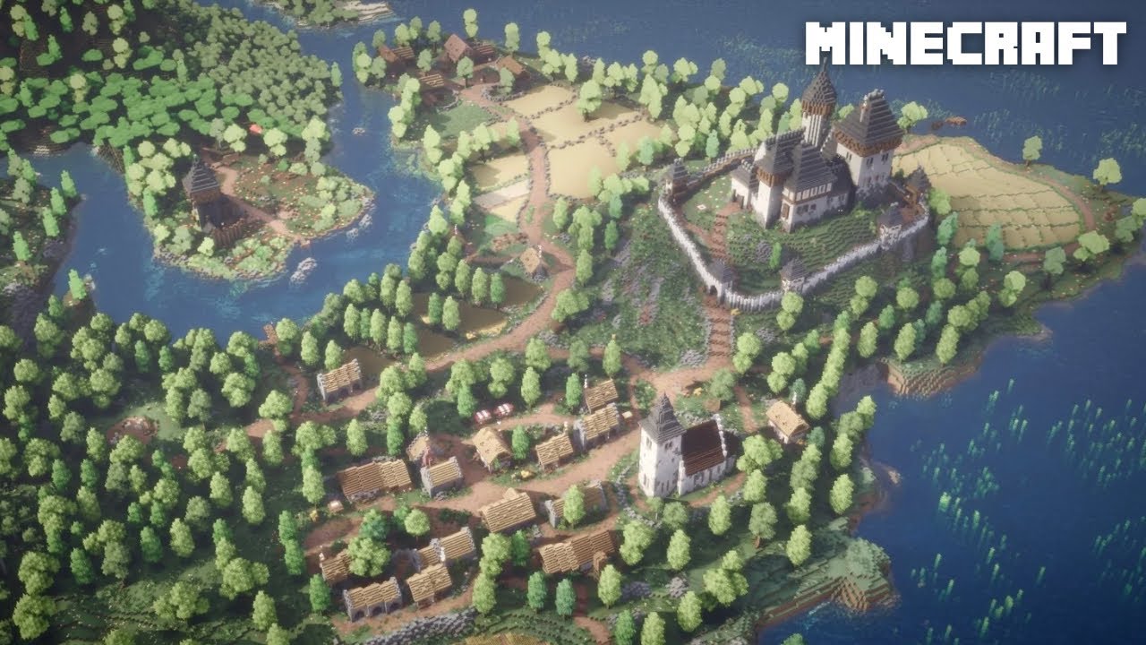 Minecraft: Medieval Castle & Village World Tour + Download