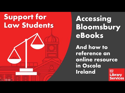 Bloomsbury Law Books and Oscola