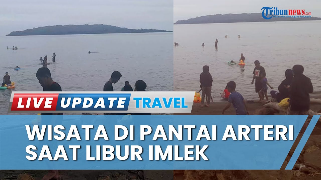 Menilik Suasana Wisata Pantai Arteri di Mamuju saat Hari Libur Imlek 2023, Padat Pengunjung ...