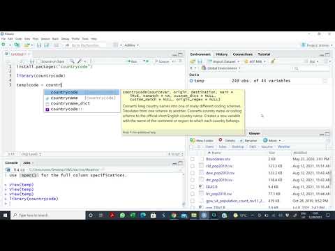 Generation iso3c Country Codes in R