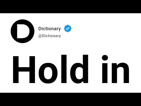 Hold in Meaning In English