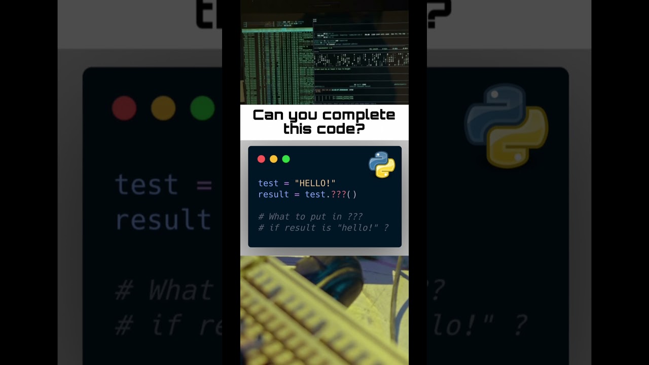 can you complete this python CHALLENGE? #python #dev #code #fyp