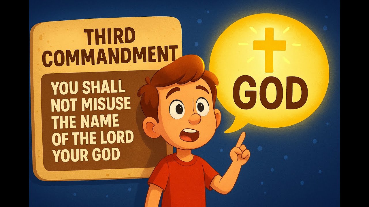 🗣️ What Is the Third Commandment? | Bible Lesson for Kids! 🙌
