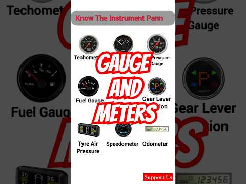Cluster panel and its readings | instrument panel and Gauge | #automobile #panel #meter #gauges #car