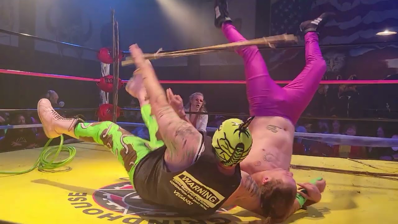 String Bean vs Sexy J in a Greenhouse Match at Grindhouse Pro Wrestling 10-29-23