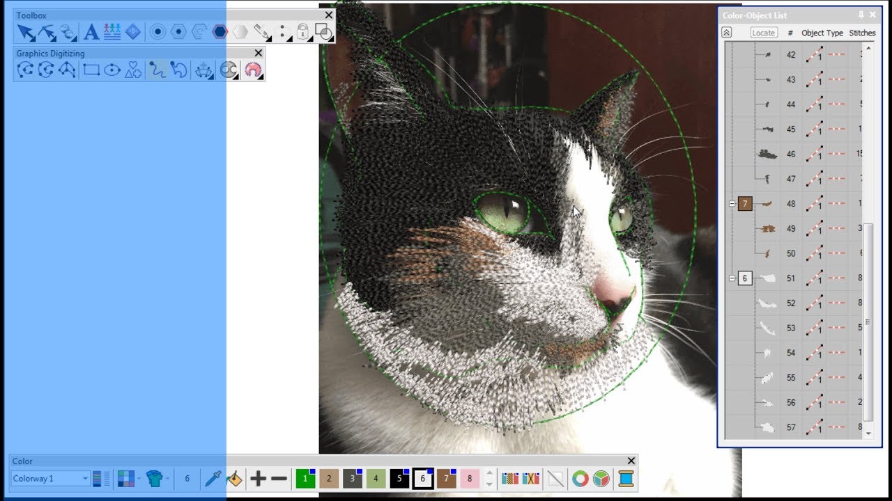 Creating freehand embroidery with EmbroideryStudio