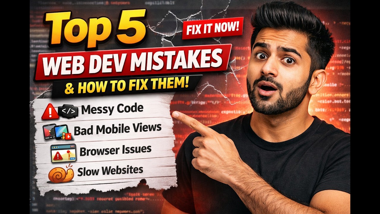 Top 5 Beginner Mistakes in Web Development (and How to Fix Them!)