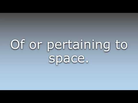 What does Spatial mean?
