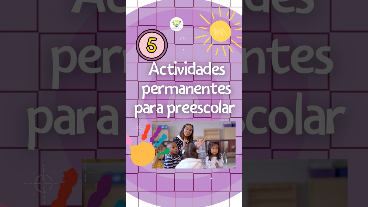 5 actividades permanentes para preescolar #colegiodeprofesores #preeschool #actividadeseducativas