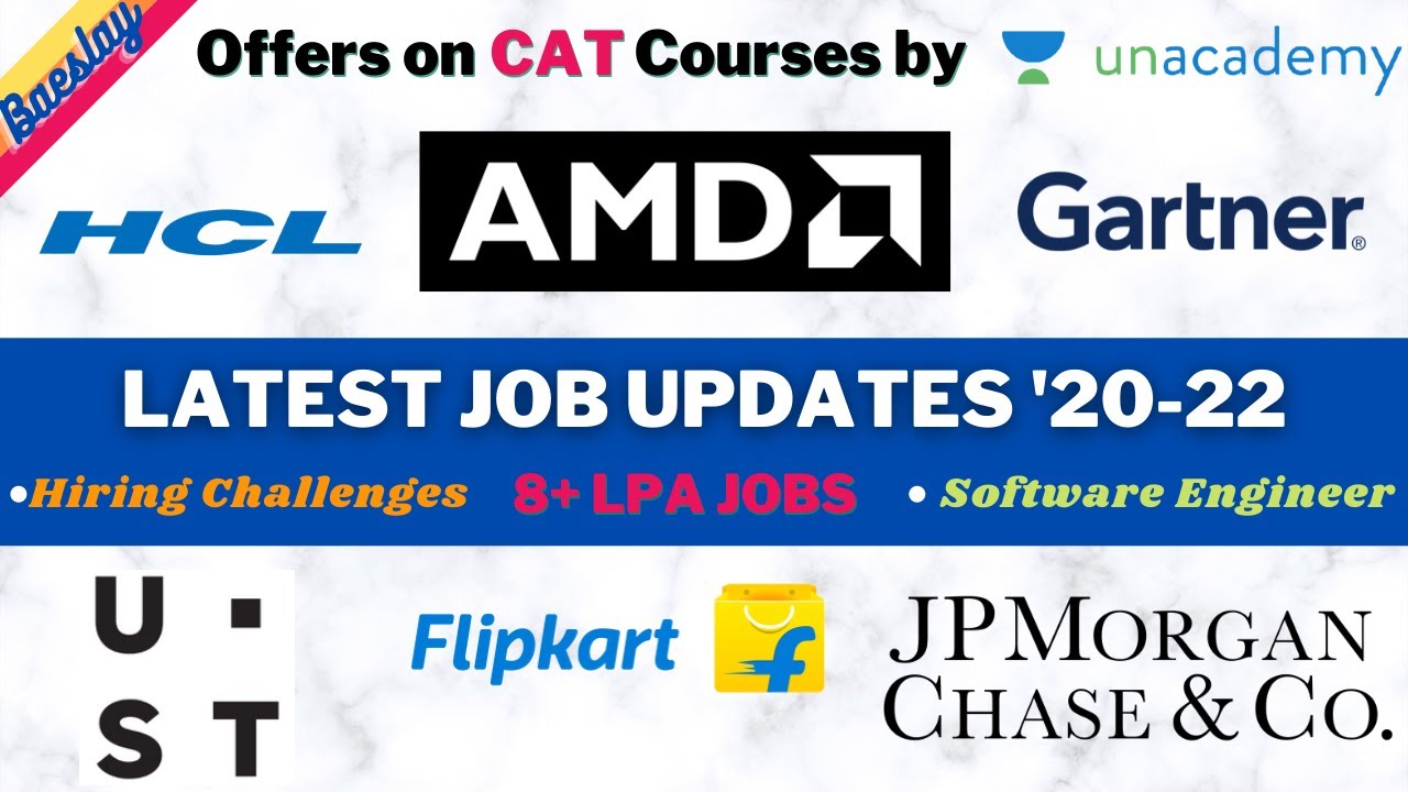 Latest Job Opportunities #37 : Software Engineer | AMD hiring challenge | 8+ LPA jobs | 2020-2022