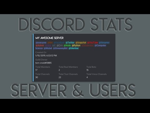 Discord Bot - Basic & Advanced Server & Member Stats