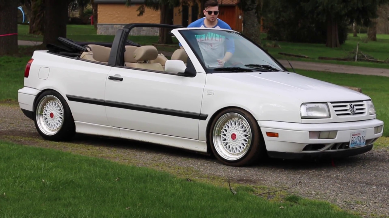 Slammed VW Mk3 Carbrio on BBS