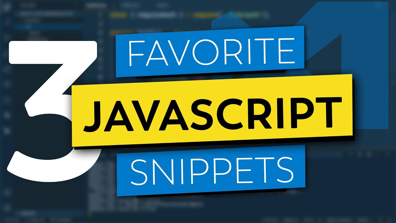 My 3 Favorite VS Code Snippets for Vanilla JavaScript