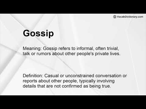 Gossip Meaning