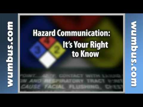 Hazard Communication Video, MSDS Safety