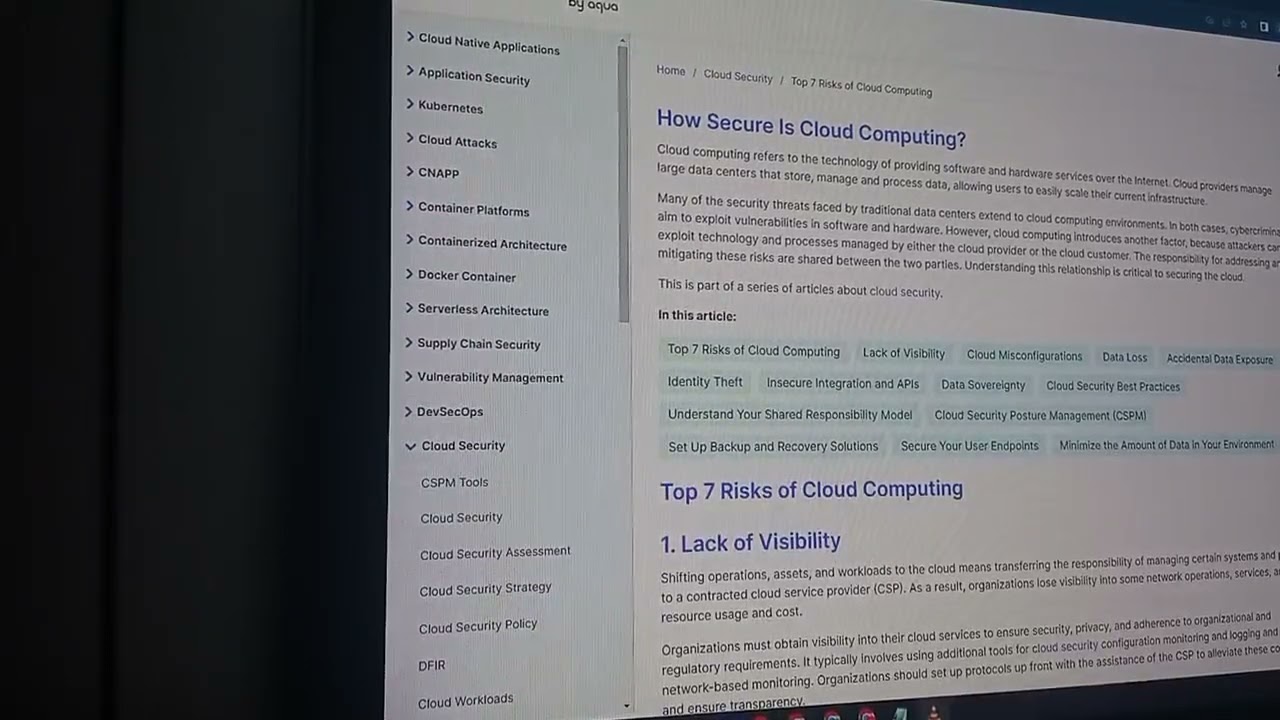 7 Security Risks of Cloud Computing