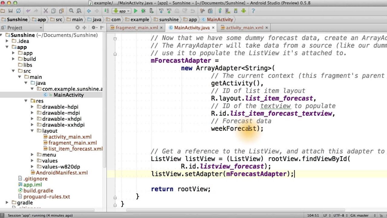 Finding Views findViewById() - Developing Android Apps