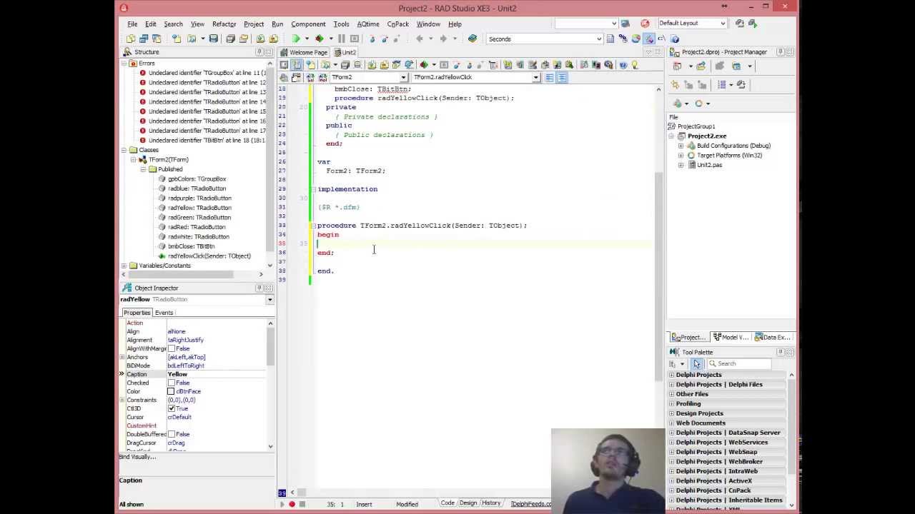 Delphi Programming Tutorials #3 Radiobuttons
