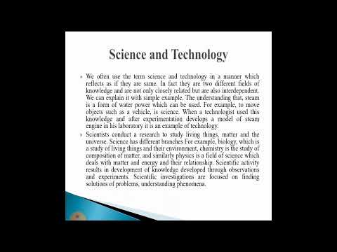 Science and Technology difference with examples