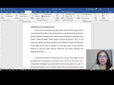 Referencing and In-Text Citation Using APA 6th Edition Format