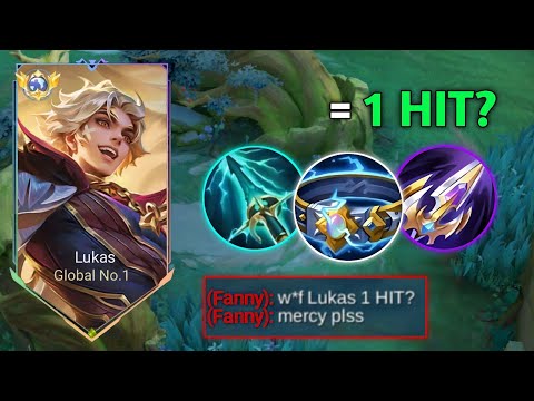 FINALLY BEST 1 HIT ITEM BUILD FOR LUKAS EVER!! (easy 1 HIT!)