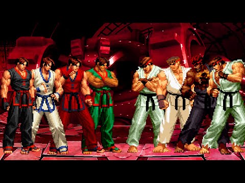 [KOF Mugen] Kim Kaphwan Team vs Ryu Team