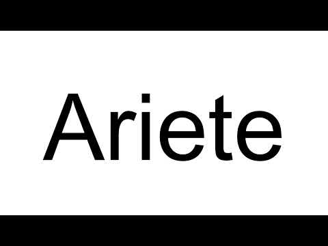 How to Pronounce Ariete (Portuguese)