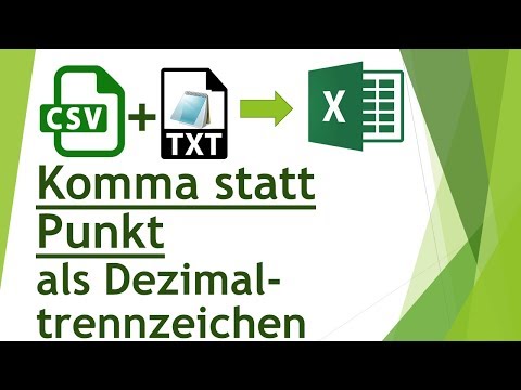 Dezimaltrennzeichen beim Excel-Import - Komma statt Punkt