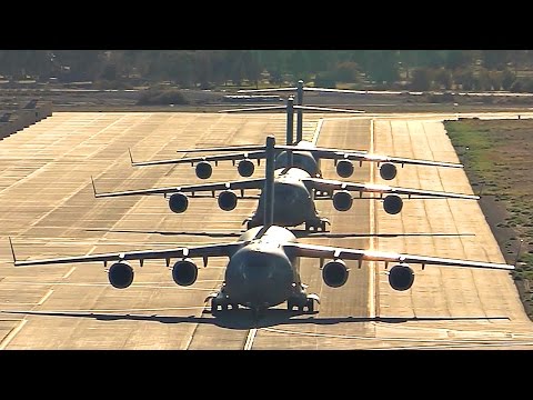 C-17 & C-130 Takeoffs/Landings at Nellis Air Force Base