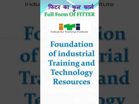 Fitter full form। #fitter #iti #generalknowledge #machine #pipefitter #viral #shorts