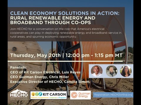 Clean Economy Solutions in Action: Rural Renewable Energy and Broadband through Co-ops