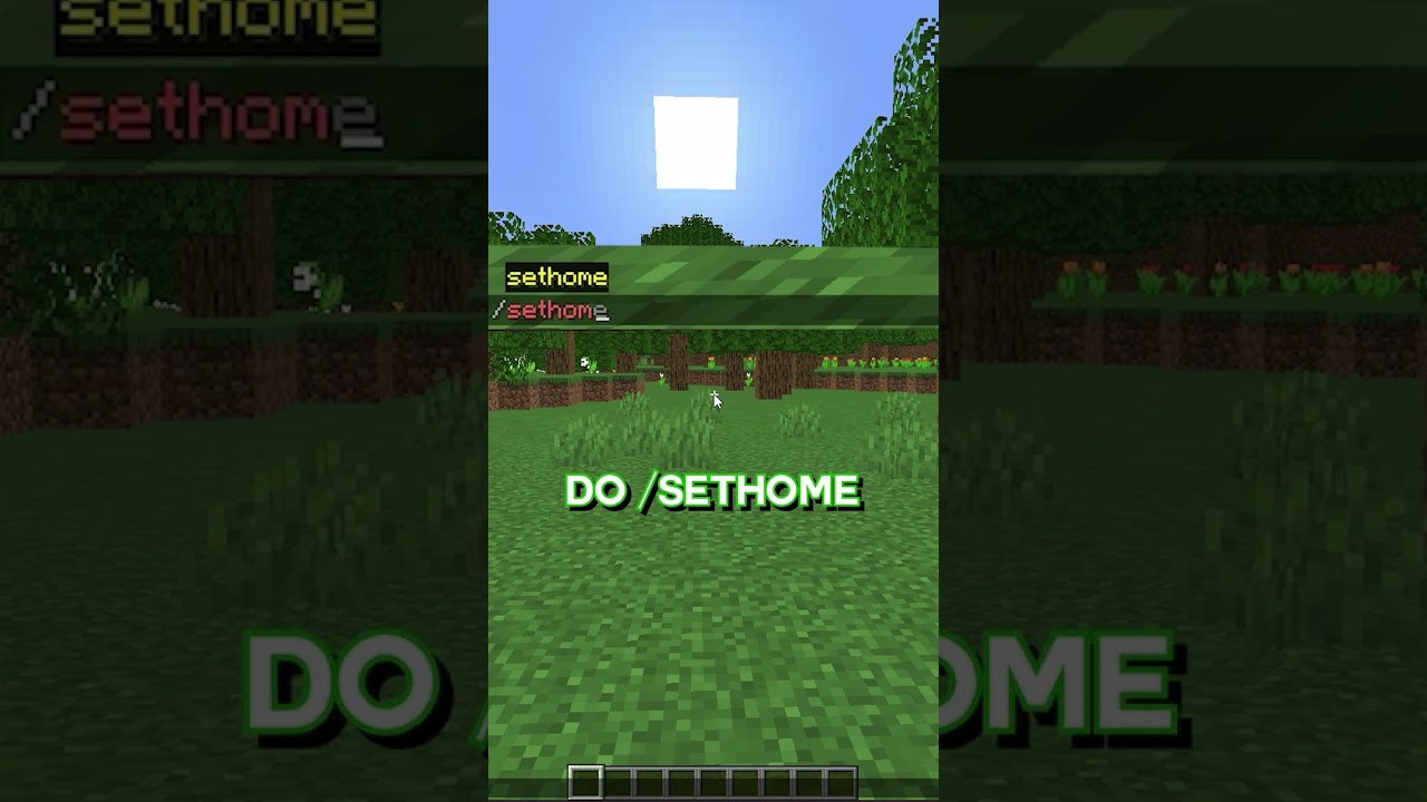 SETHOME COMMAND ON OUR MINECRAFT SERVER