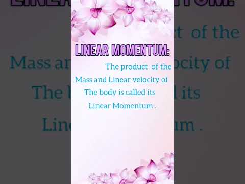 Definition of Linear Momentum |Endless Education |#like #physics #definitions #viral #momentum #like