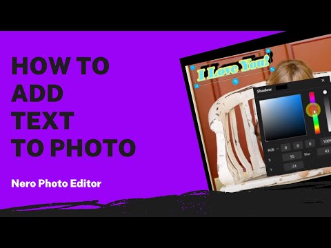 How to Add Text to Photo | Nero Photo Editor Tutorial
