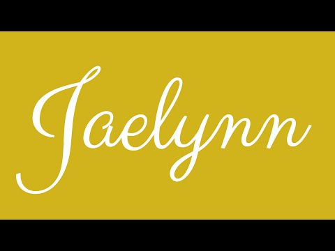 Learn how to Sign the Name Jaelynn Stylishly in Cursive Writing