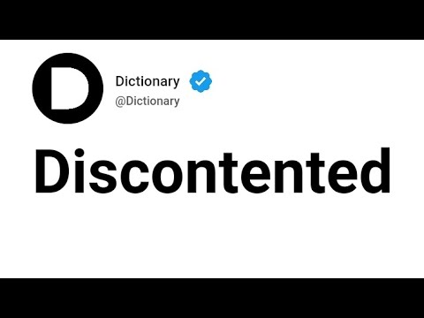 Discontented Meaning In English