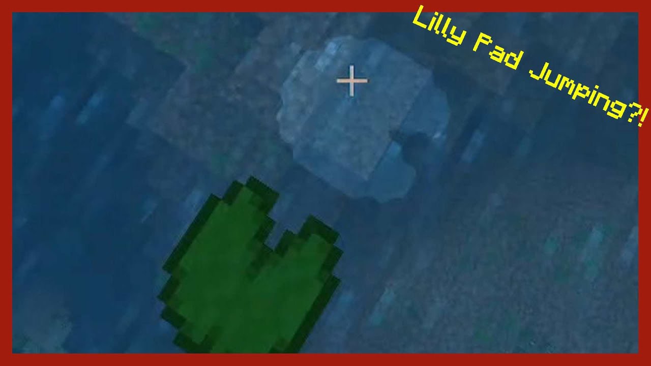 🌊NICE! Lily Pad Water HOPPING in #minecraft Bedrock! #shorts