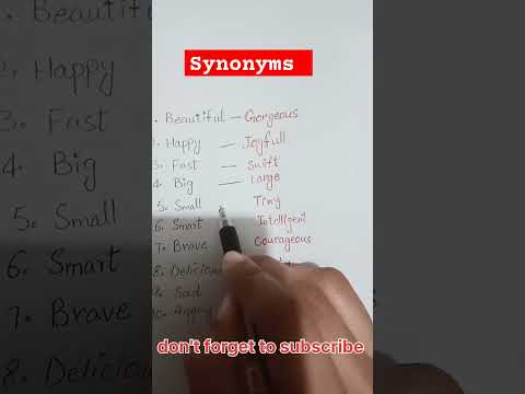Vocabulary | English Grammar| Synonyms