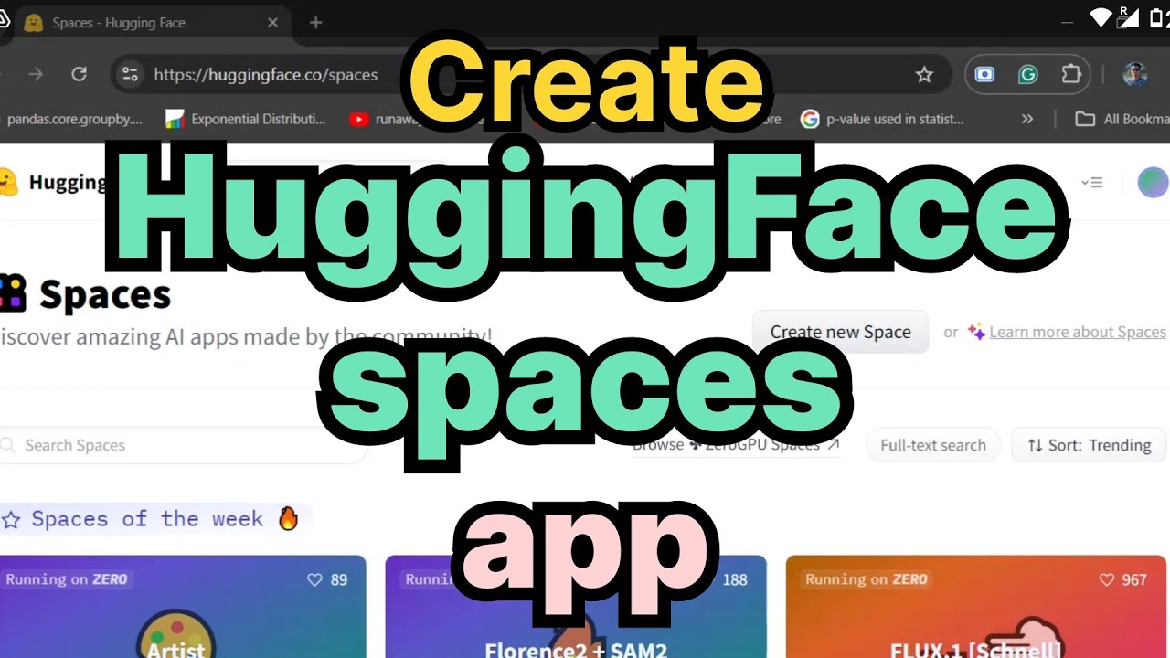 How to create HuggingFace spaces apps for free?