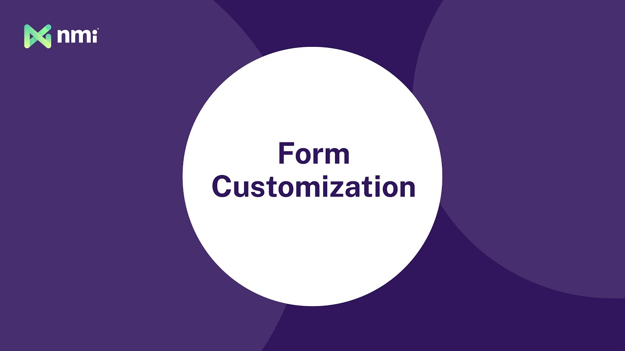 Merchant Form Customization