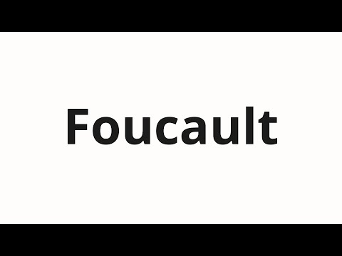 How to pronounce Foucault
