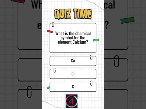 What is the chemical symbol for the element Calcium #quiztime #quiz #quizchallenge #quizquestions #q