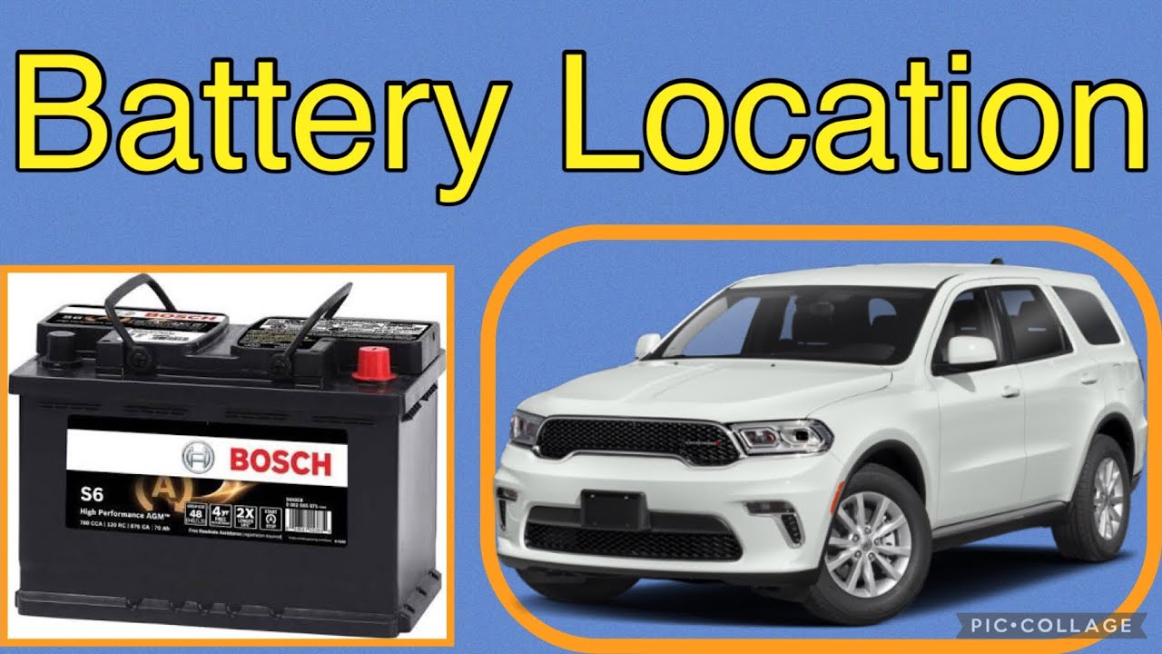 Battery location on a 2021 Dodge Durango