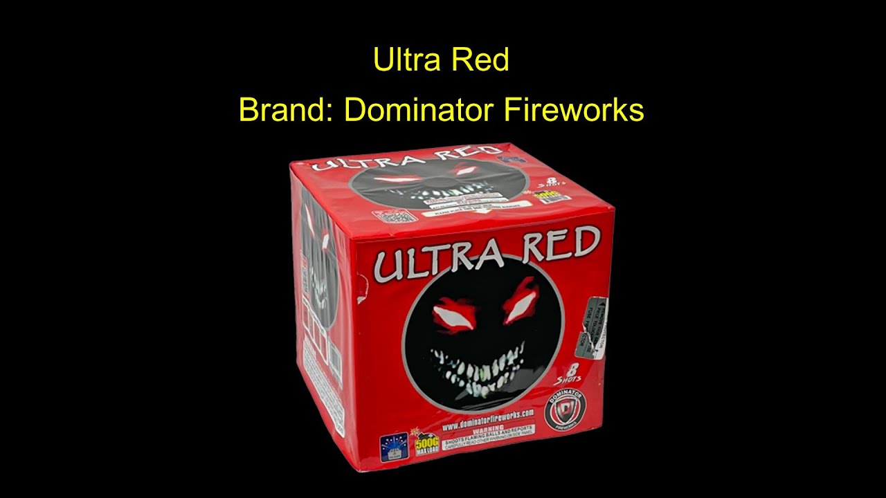Ultra Red Dominator Fireworks