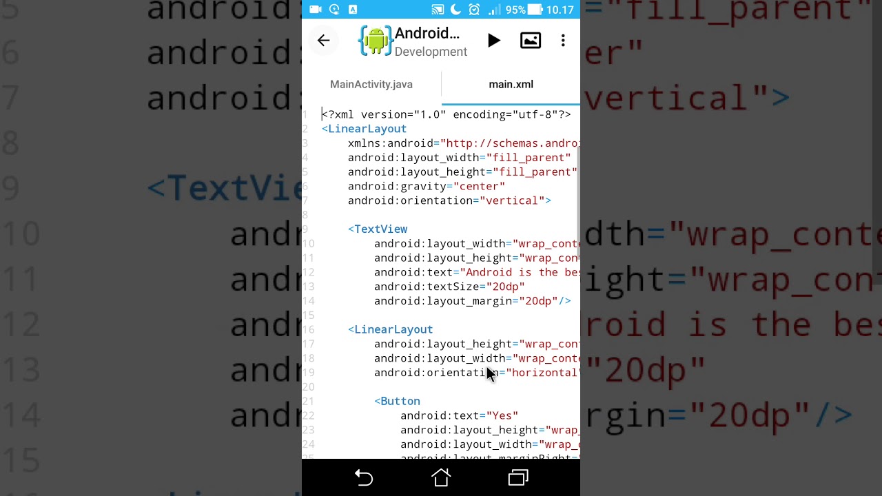 AIDE Tutorial - Android App (View IDs)