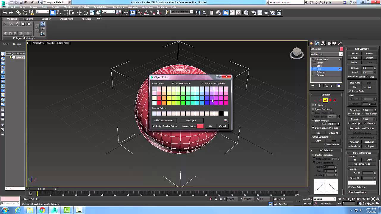 3ds Max  12-08 Face Extrude Modifier