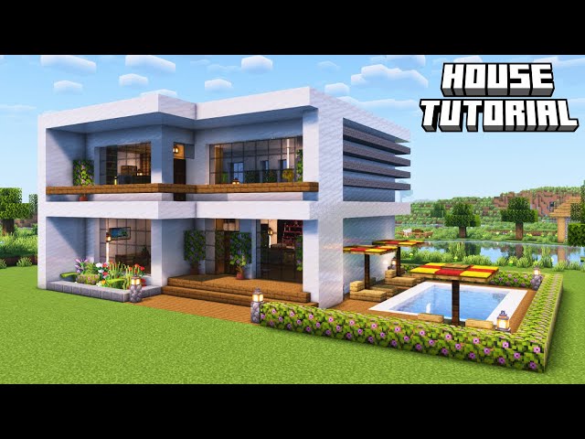 🏠 Lunaris Residence (Modern House) | Free Download & Tutorial Minecraft Map