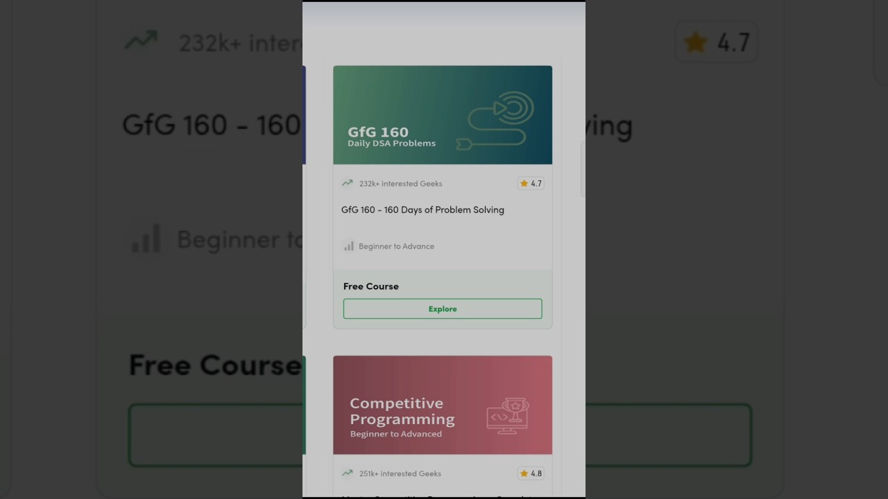 🚨 GeeksforGeeks 160 Days DSA Course🔥 - Best Way to Start Problem Solving! 💥