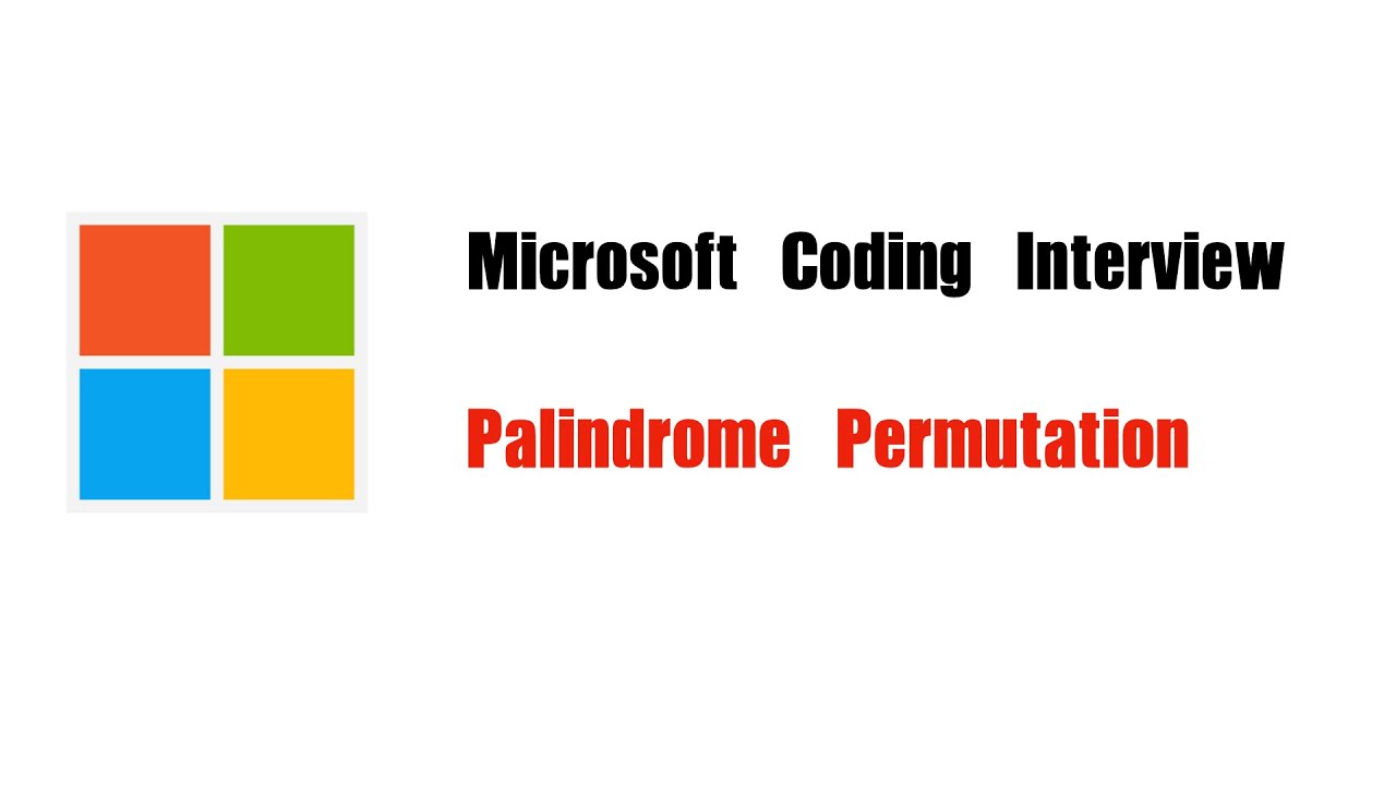 Microsoft Coding Interview Question | Leetcode 266 | Palindrome Permutation