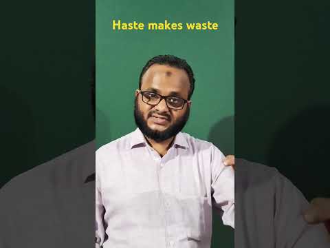 #Haste makes waste #spoken #English #course #shakeelhabibshorts #2024